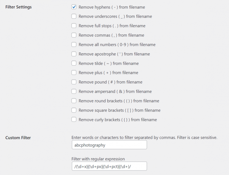 Filter Custom Characters With Custom Filter And Regex Filter Image 8020